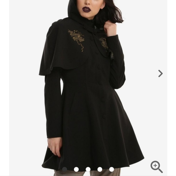 Hot Topic | Jackets & Coats | Nwt Hot Topic Marauders Map Capelet Coat ...